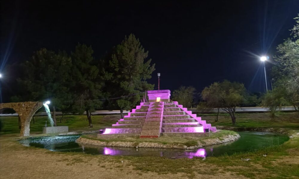 Dan mantenimiento a sistema de iluminación de pirámide de El Chamizal ...